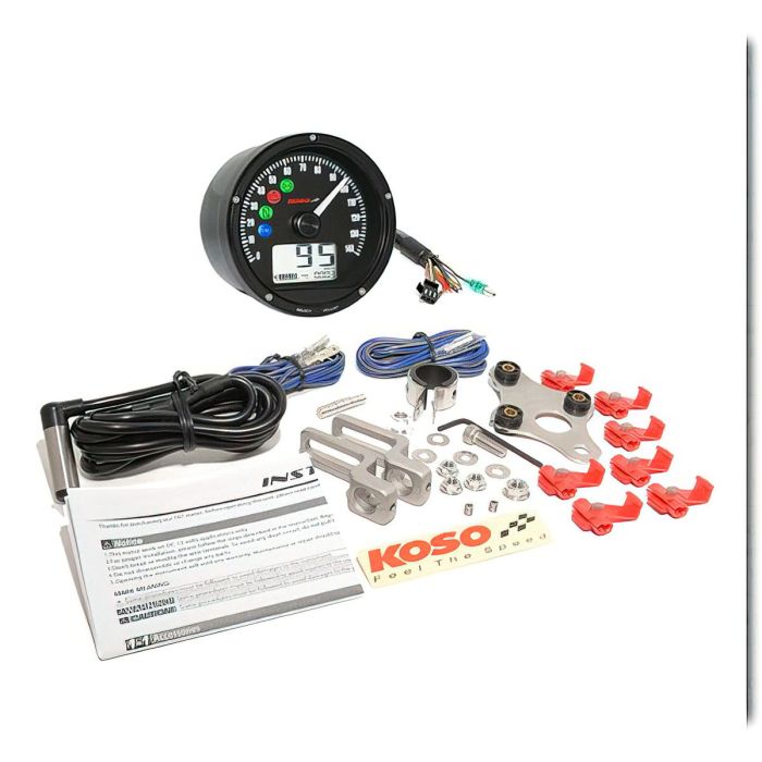 KOSO KO-BA035174 d75 tachometer max 240 km/h/mph | BRIXIAMOTO.com