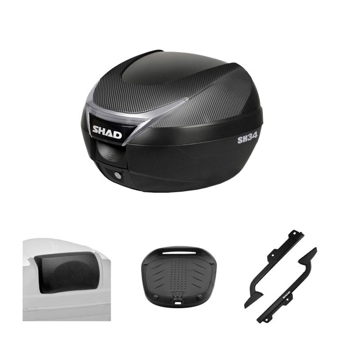 SHAD sh34 topcase-kit carbon-look für bmw c evolution electric ...
